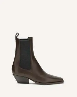 Brunello Cucinelli Leather Ankle Boots - Brown