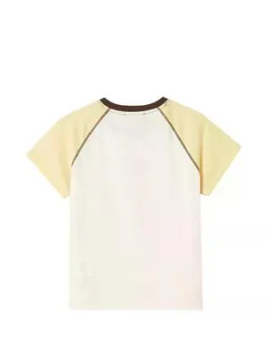MINI CREAM Raglan Sleeve Logo Print T-shirt