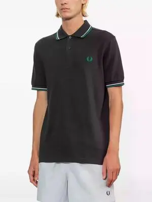Fred Perry Twin Tipped Polo Shirt - Black