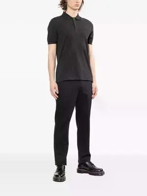 Fred Perry Logo-embroidered Polo Shirt - Grey