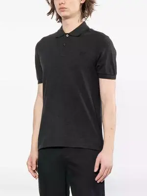 Fred Perry Logo-embroidered Polo Shirt - Grey