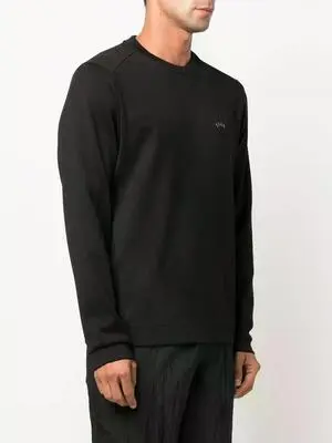 BOSS Salbo Curved Logo Print Sweatshirt