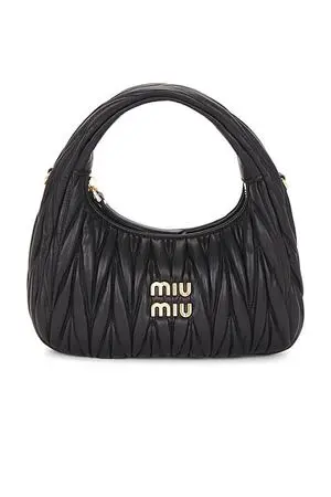 Miu Miu Wander Hobo Bag - Nero