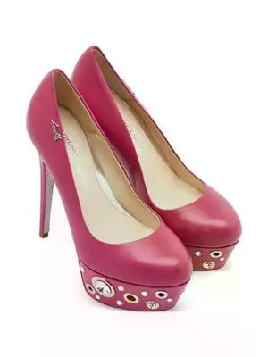 LORIBLU Crystal-embellished Platform Pumps