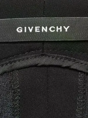 Givenchy Eyelet-embellished Crepe Trousers - Black