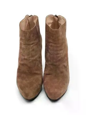 Prada Suede Platform Ankle Boots