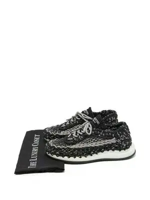 Valentino Garavani Crochet Knit Low Top Sneakers