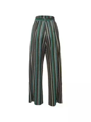 Stella McCartney Vertical Stripe Belted Trousers