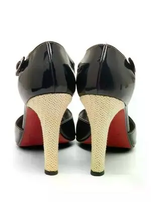 CHRISTIAN LOUBOUTIN T-strap Peep-toe Pumps