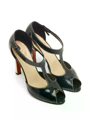 CHRISTIAN LOUBOUTIN T-strap Peep-toe Pumps
