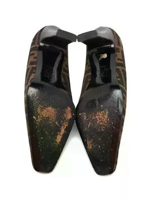 Fendi Zucca Patterned Heeled Pumps