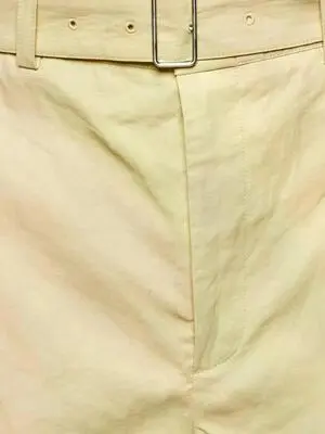 JIL SANDER Coated Belted Shorts
