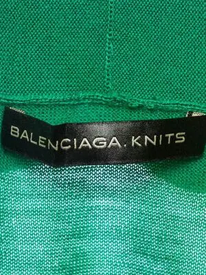Balenciaga V-neck Button-front Cardigan - Green