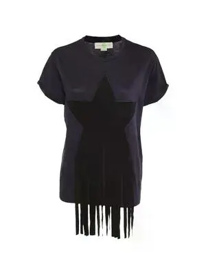 Stella McCartney Star Motif Fringed T-shirt
