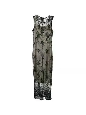 Dolce & Gabbana Floral Tulle Maxi Dress