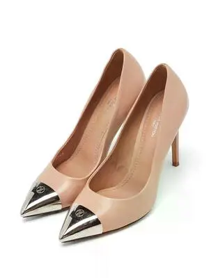 LOUIS VUITTON Pointed-toe Leather Heeled Pumps