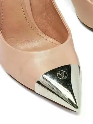 LOUIS VUITTON Pointed-toe Leather Heeled Pumps