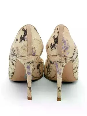 GIANVITO ROSSI Sequin Embellished Pointed-toe Pumps