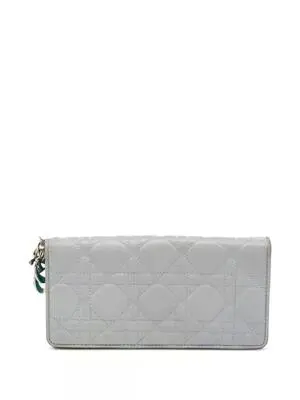 Dior Lady Cannage Wallet - Blue