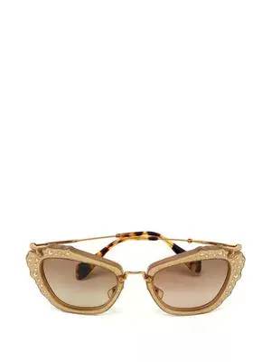 Miu Miu Embellished Cat-eye Sunglasses