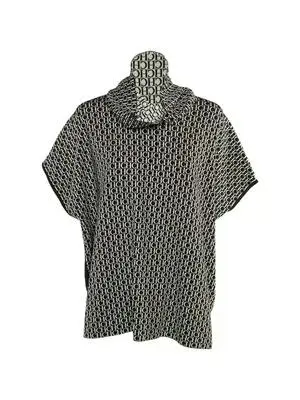 Carolina Herrera Logo Intarsia Neck-wrap Sweater - Black
