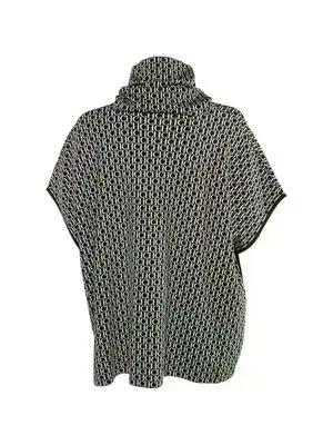 Carolina Herrera Logo Intarsia Neck-wrap Sweater