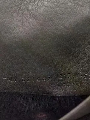 Balenciaga Papier Leather Wallet - Grey
