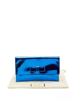 Marni Bow Flap Clutch Bag