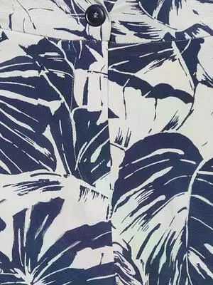Max Mara Cropped Tropical Print Trousers