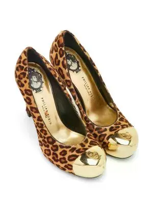 Philipp Plein Leopard-print Platform Pumps