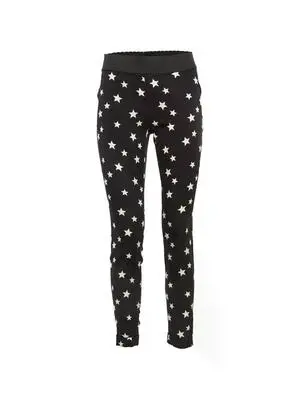 Dolce & Gabbana Star-print Stretch Silk Trousers