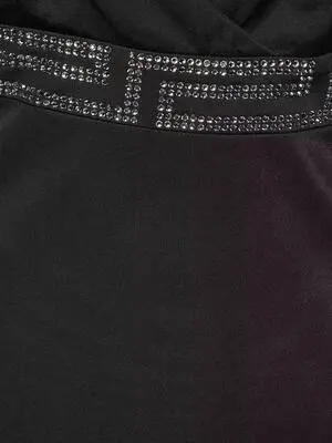Versace Greca Crystal-embellished Tank Top - Black
