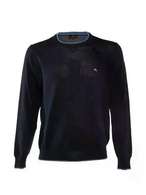 Etro Pegasus Embroidered Wool Sweater