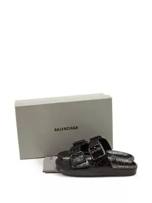 Balenciaga Mallorca Buckle Slide Sandals