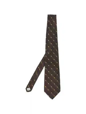 Valentino Garavani Silk Tie - Brown