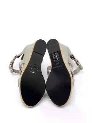 Balenciaga Ankle-strap Espadrille Wedge Sandals