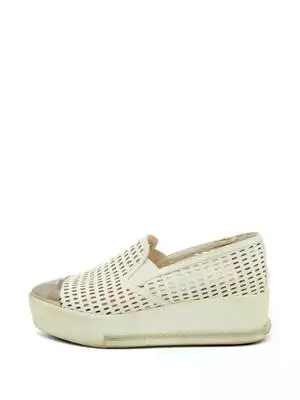 Miu Miu Perforated Cap-toe Sneakers