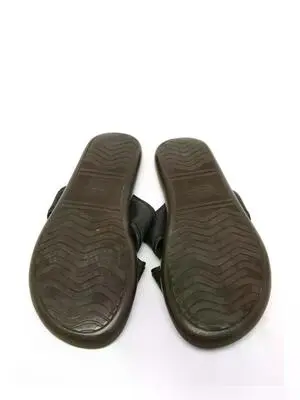 SERGIO ROSSI Leather Cross-strap Sandals