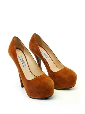 Prada Round-toe Platform Pumps
