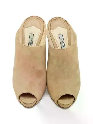Prada Peep-toe Platform Stiletto Sandals