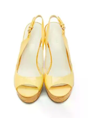 Gucci Patent Leather Platform Sandals