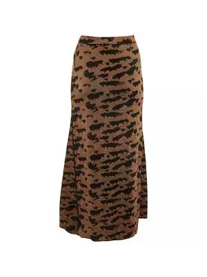 Nanushka Patterned Knit Maxi Skirt