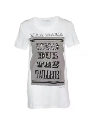 Max Mara Cotton Logo Print T-shirt