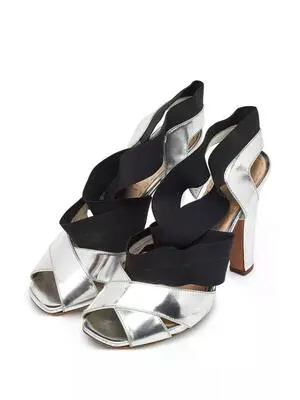 Prada Strappy Open-toe Leather Heeled Sandals