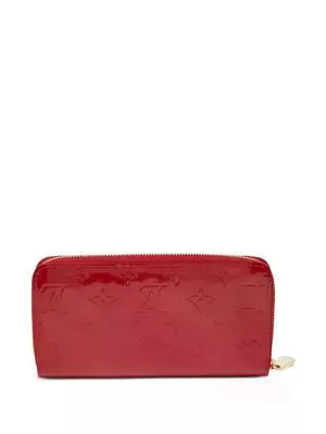 LOUIS VUITTON 2008 Monogram Vernis Zippy Leather Wallet - Red
