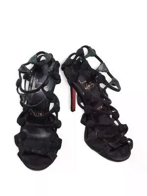 CHRISTIAN LOUBOUTIN Suede Cage Sandals