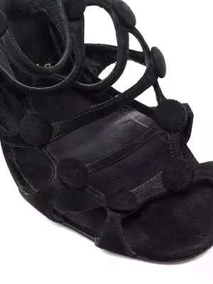CHRISTIAN LOUBOUTIN Suede Cage Sandals
