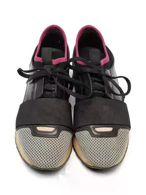 Balenciaga Race Runner Mesh Trainers - Black