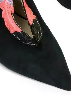 SOPHIA WEBSTER Embroidered Suede Ankle Boots