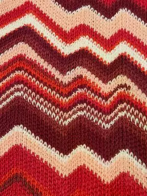 Missoni Chevron-patterned Knitted Scarf